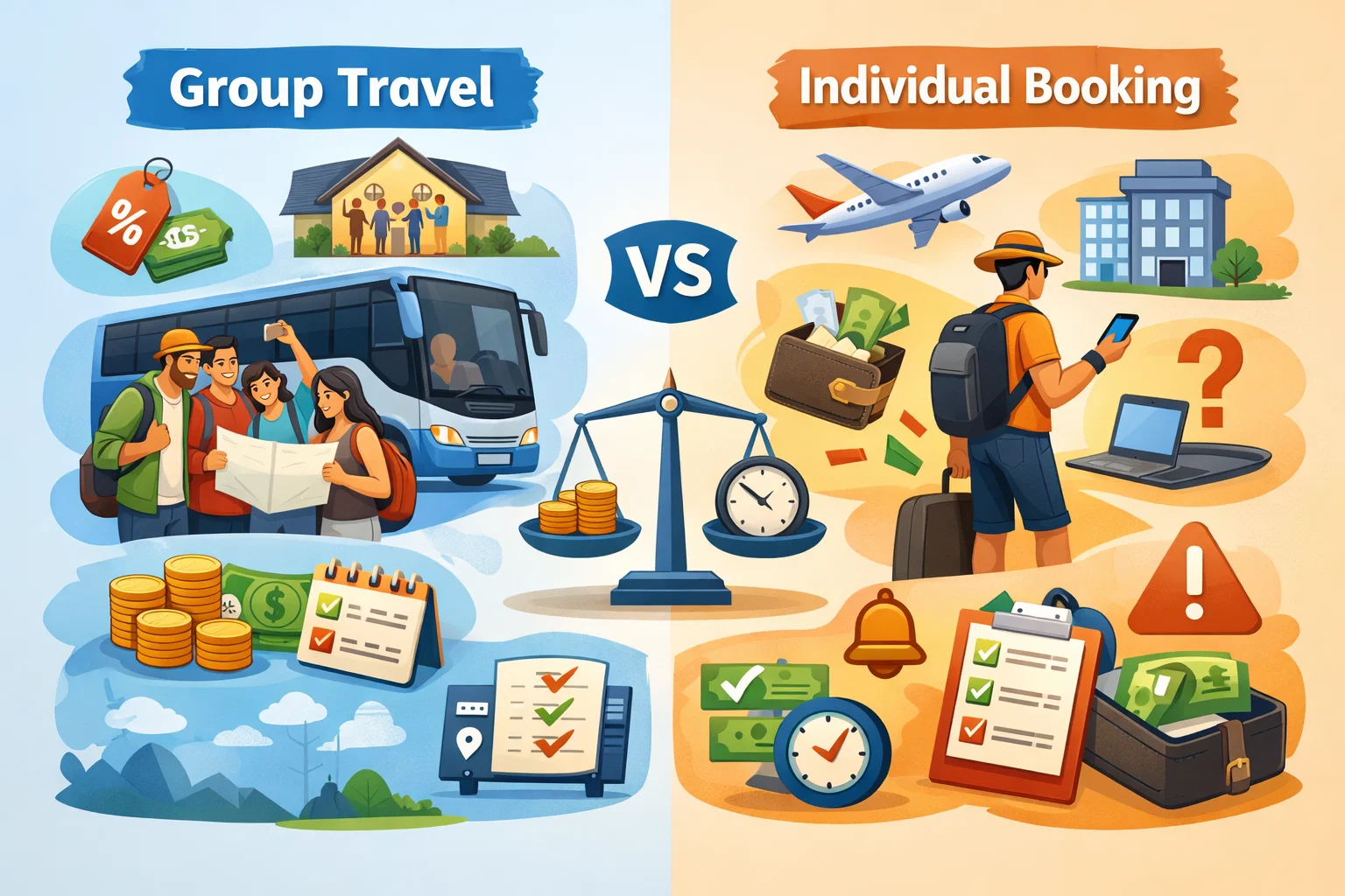 Group Travel vs Individual Booking